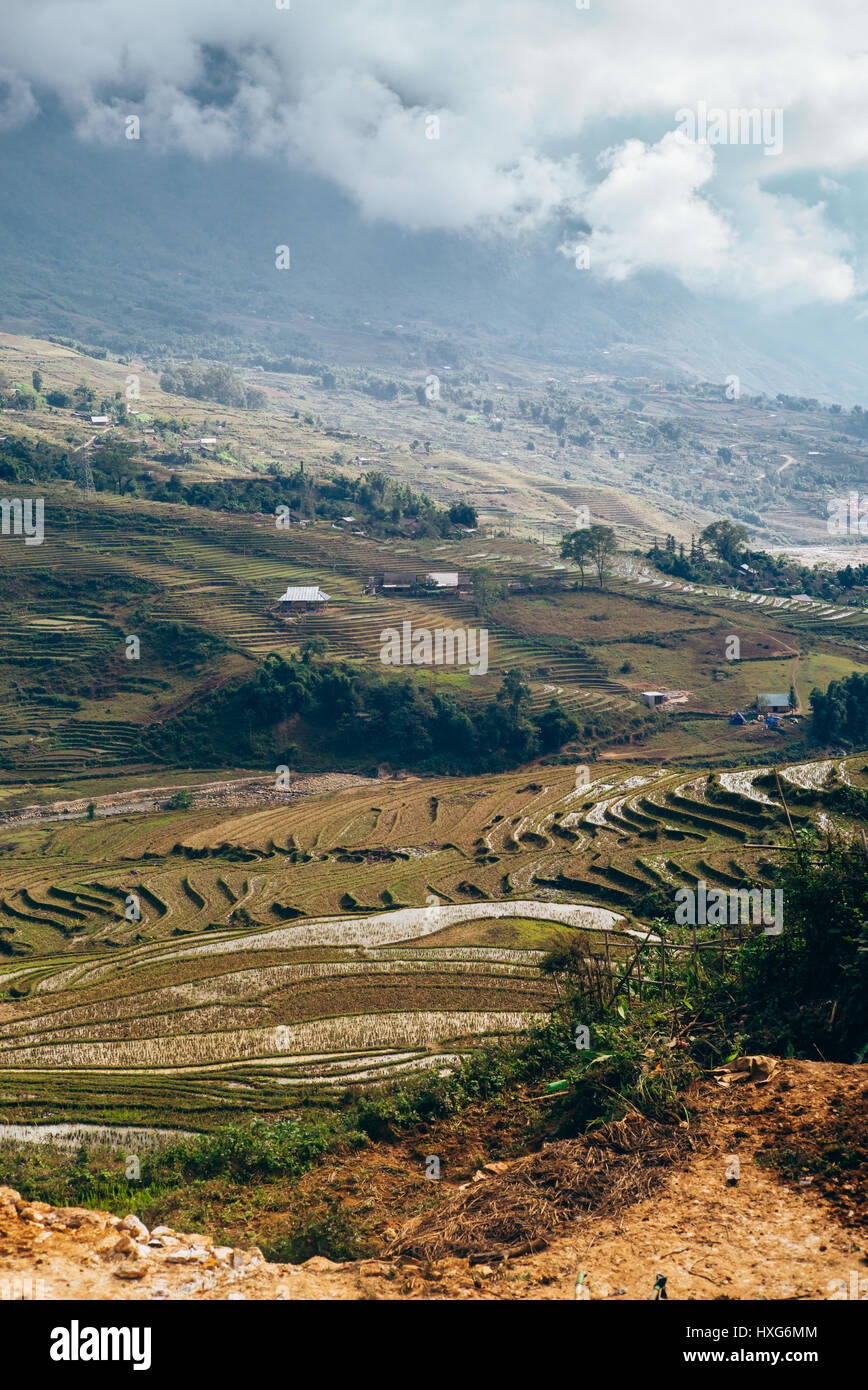 Wonderful landscapes from Sapa region in the north of Vietnam Stock ...