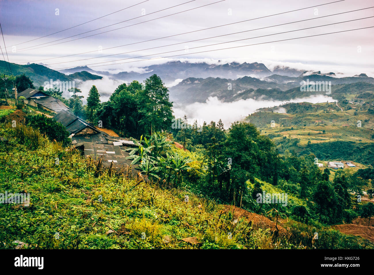 Wonderful landscapes from Sapa region in the north of Vietnam Stock ...