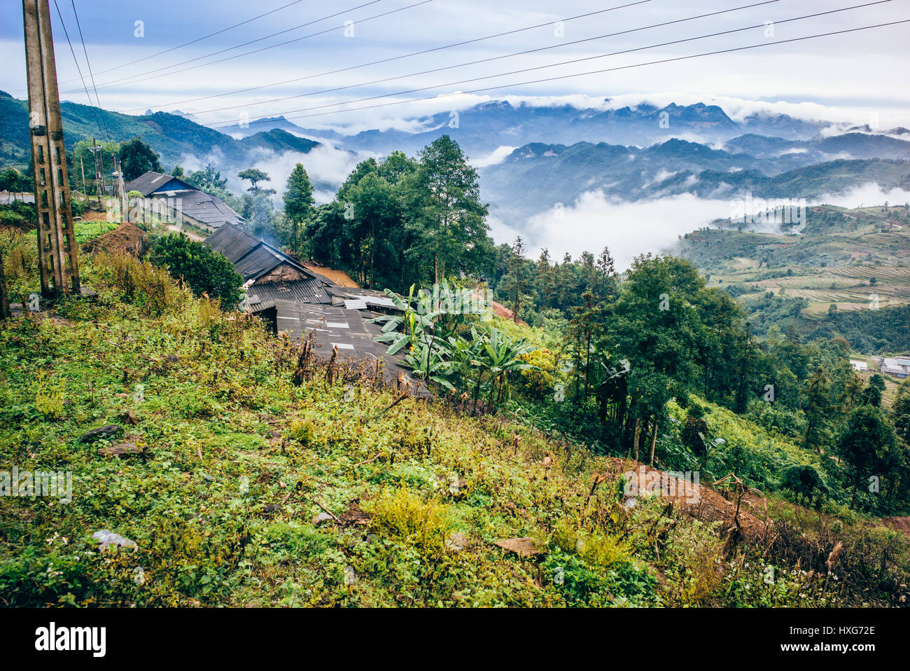 Wonderful landscapes from Sapa region in the north of Vietnam Stock ...