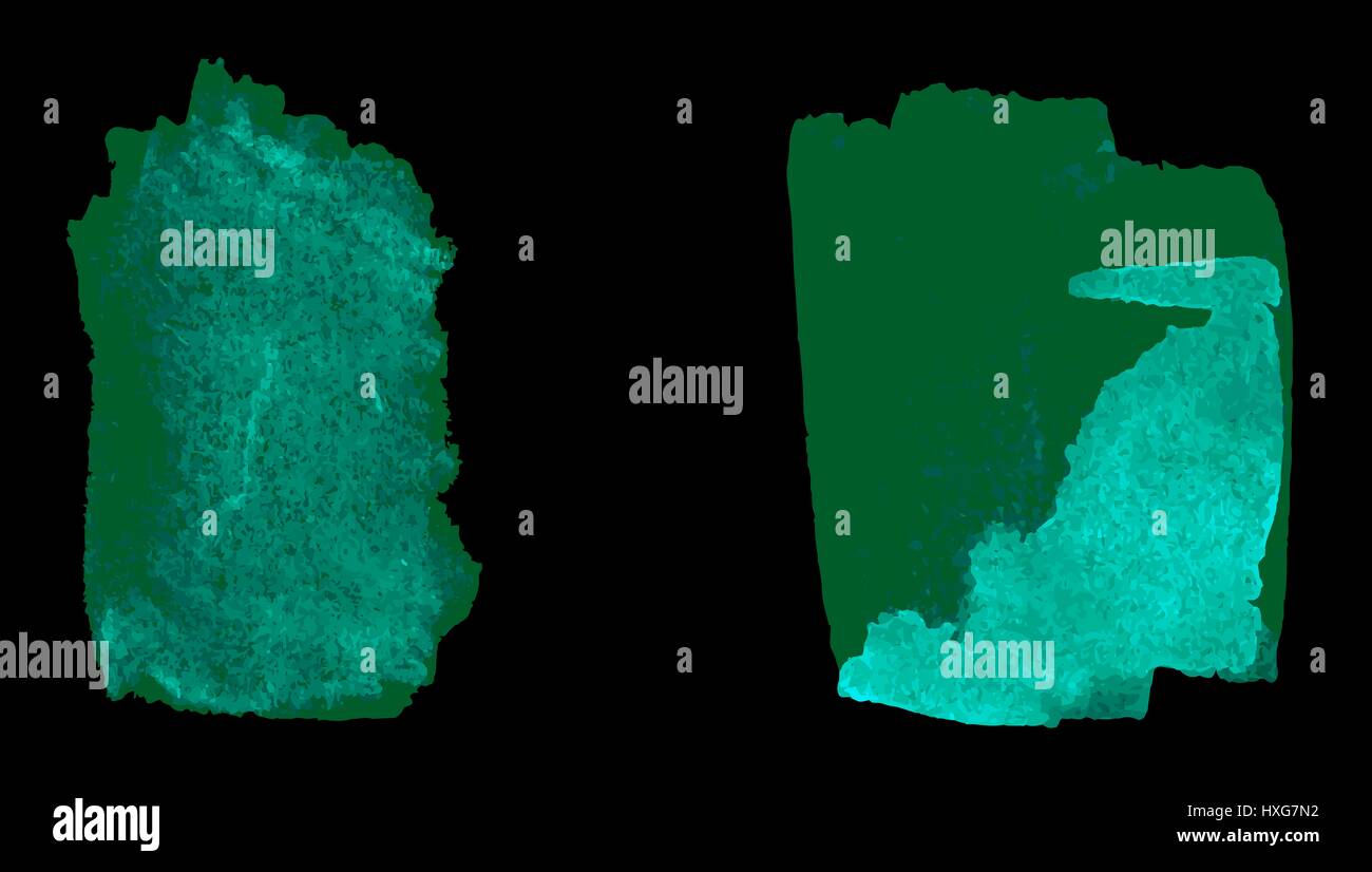 Vector set of paint brush strokes in random shapes Stock Photo - Alamy