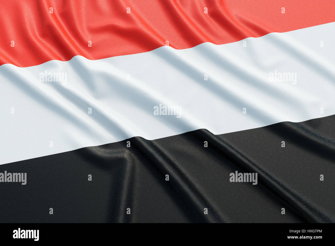 High detailed flag yemen hi-res stock photography and images - Alamy