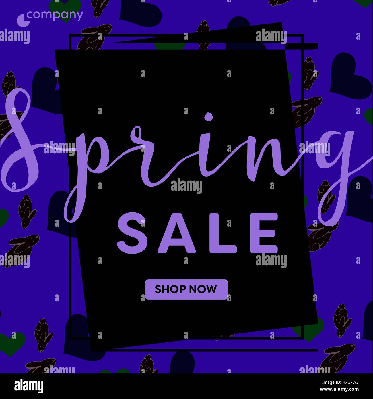 Card with spring sale message Stock Photo - Alamy