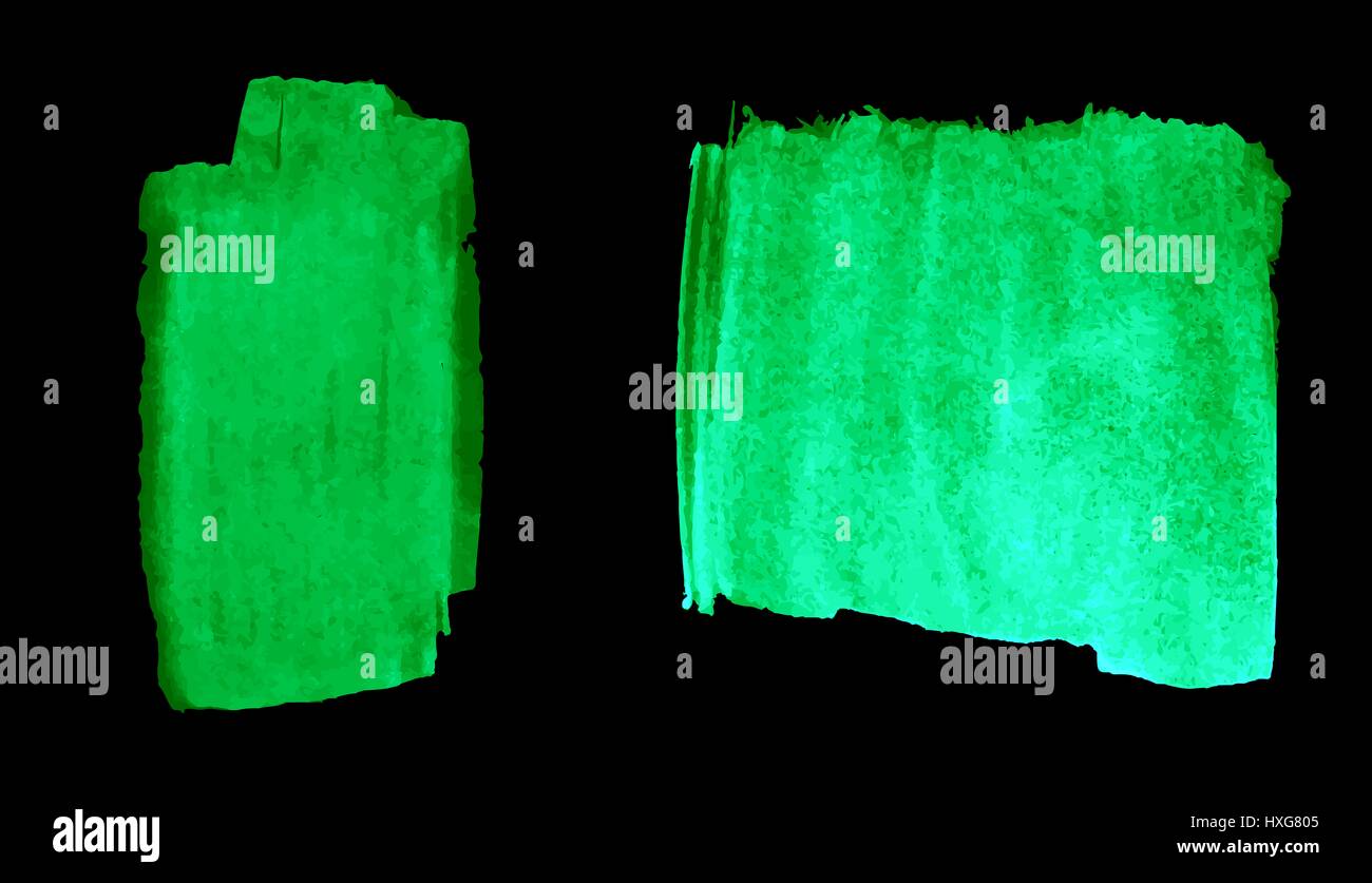 Vector set of paint brush strokes in random shapes Stock Photo - Alamy
