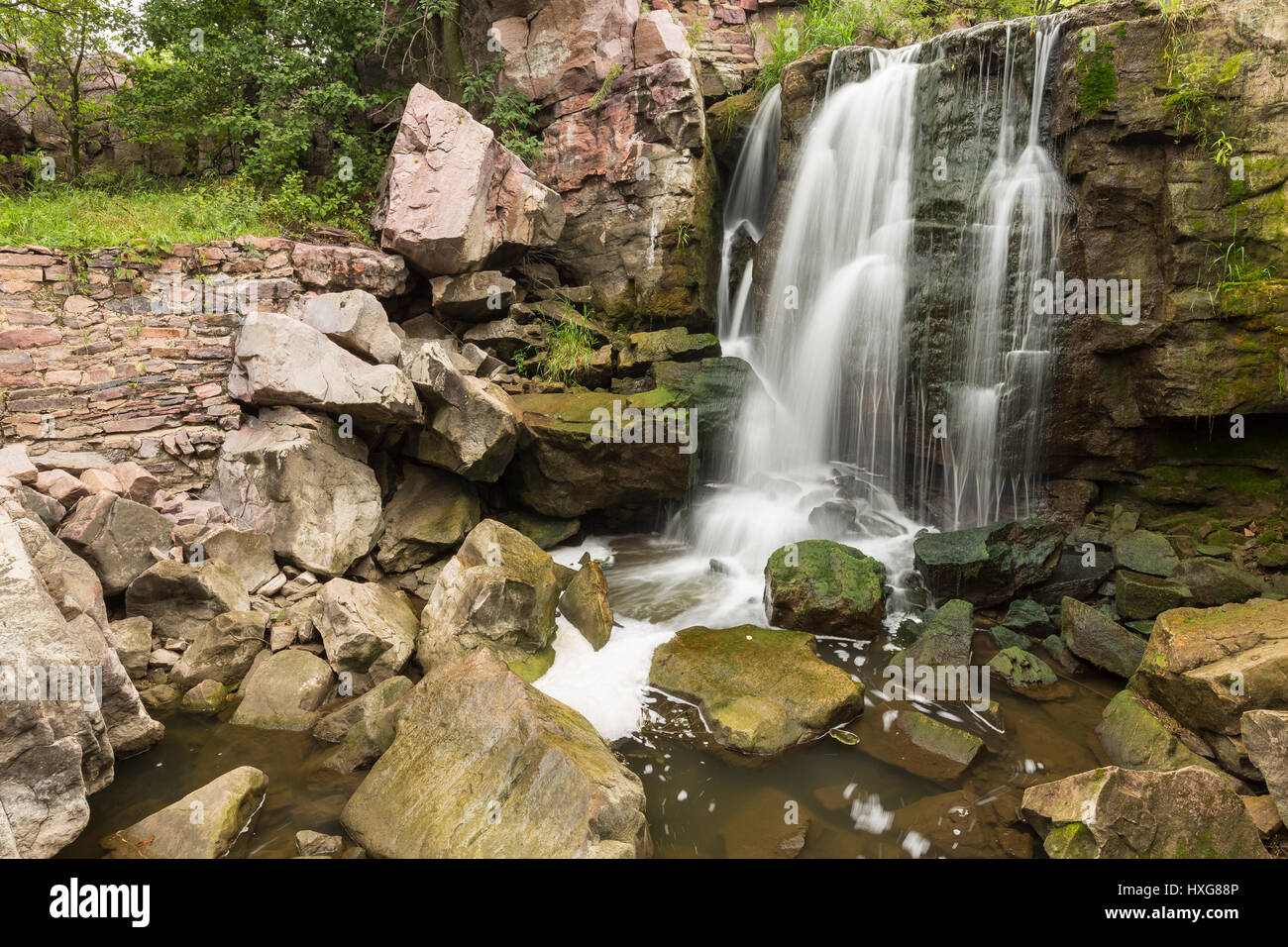 Winnewissa falls pipestone national monument hi-res stock photography ...