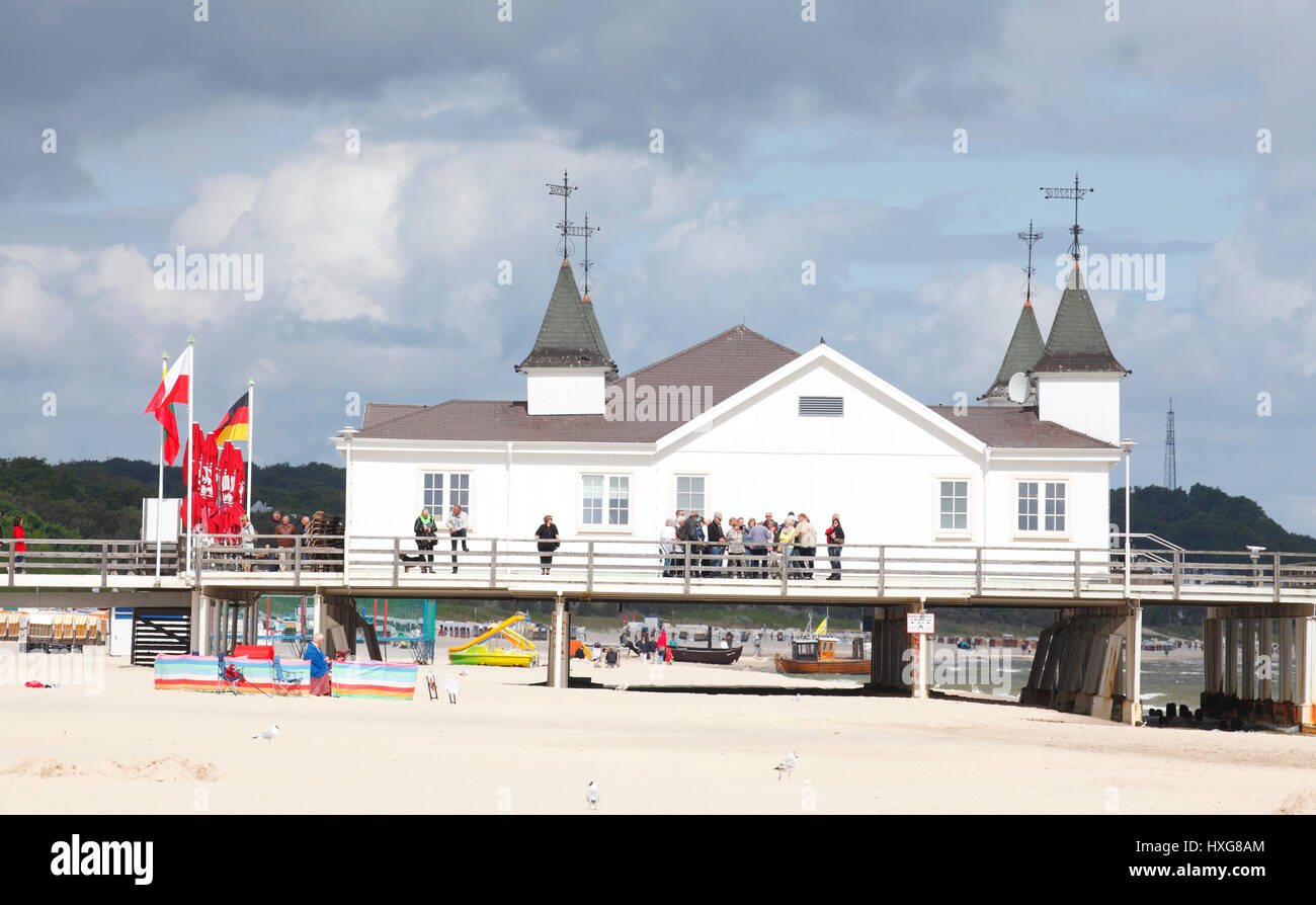 Ahlbeck-Pier , Ahlbeck, Isle Usedom, Germany I Ahlbeck-Strand ...