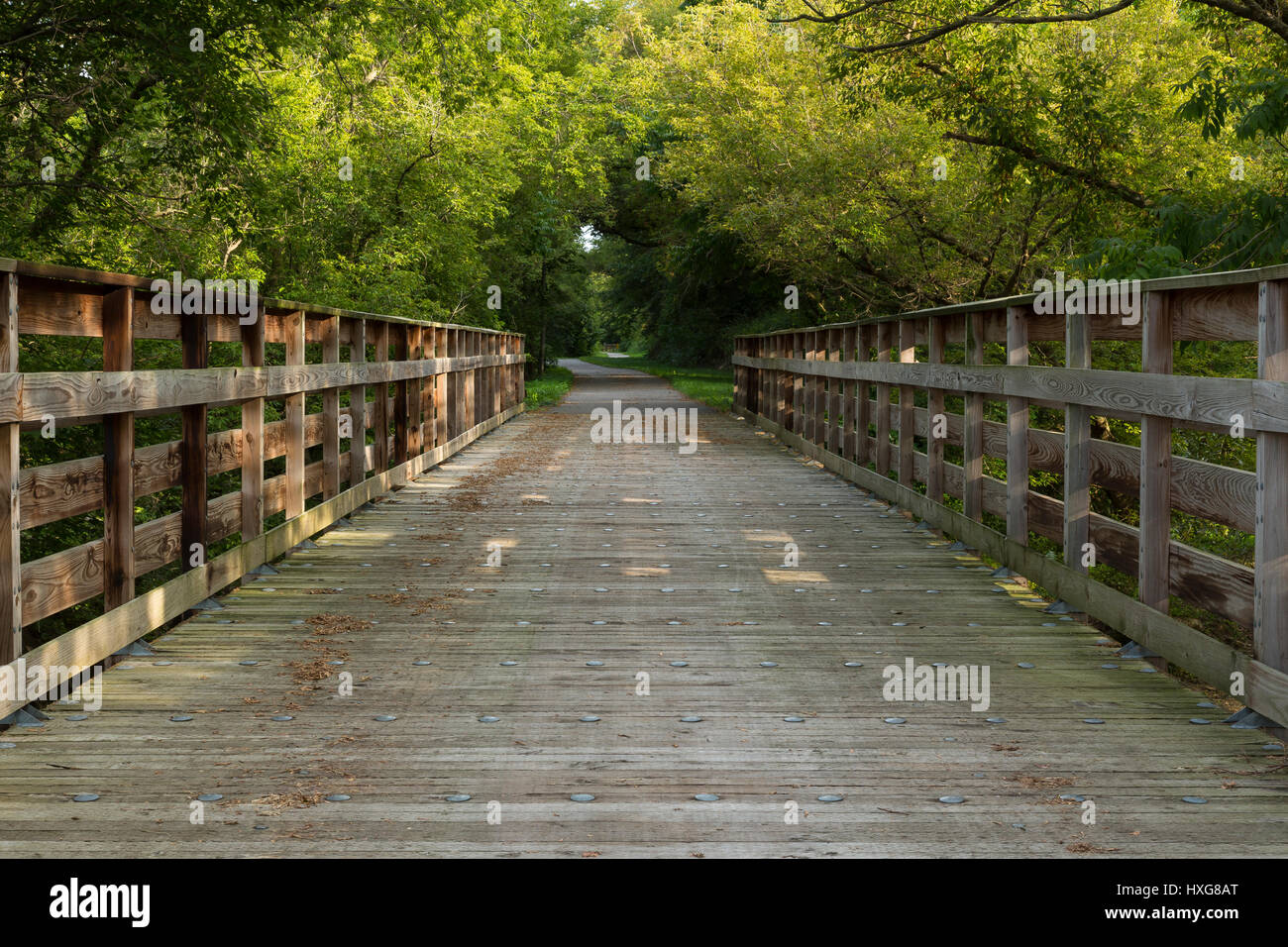 Rustic pedestrian bridge in rural hi-res stock photography and images ...