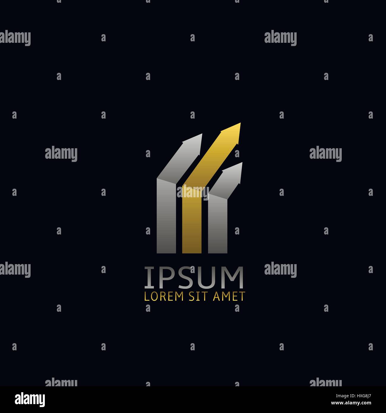 Trend arrow icon Stock Vector Images - Alamy