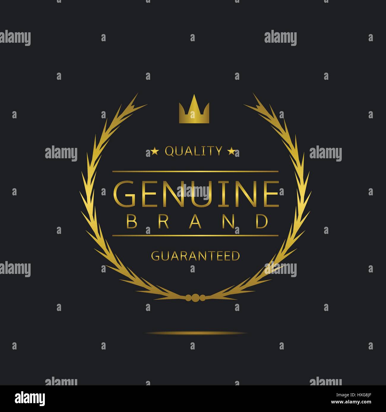 Genuine brand label Stock Vector Image & Art - Alamy