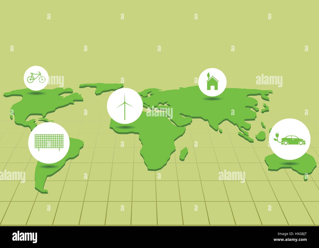 Save world innovation concept Stock Vector Images - Alamy