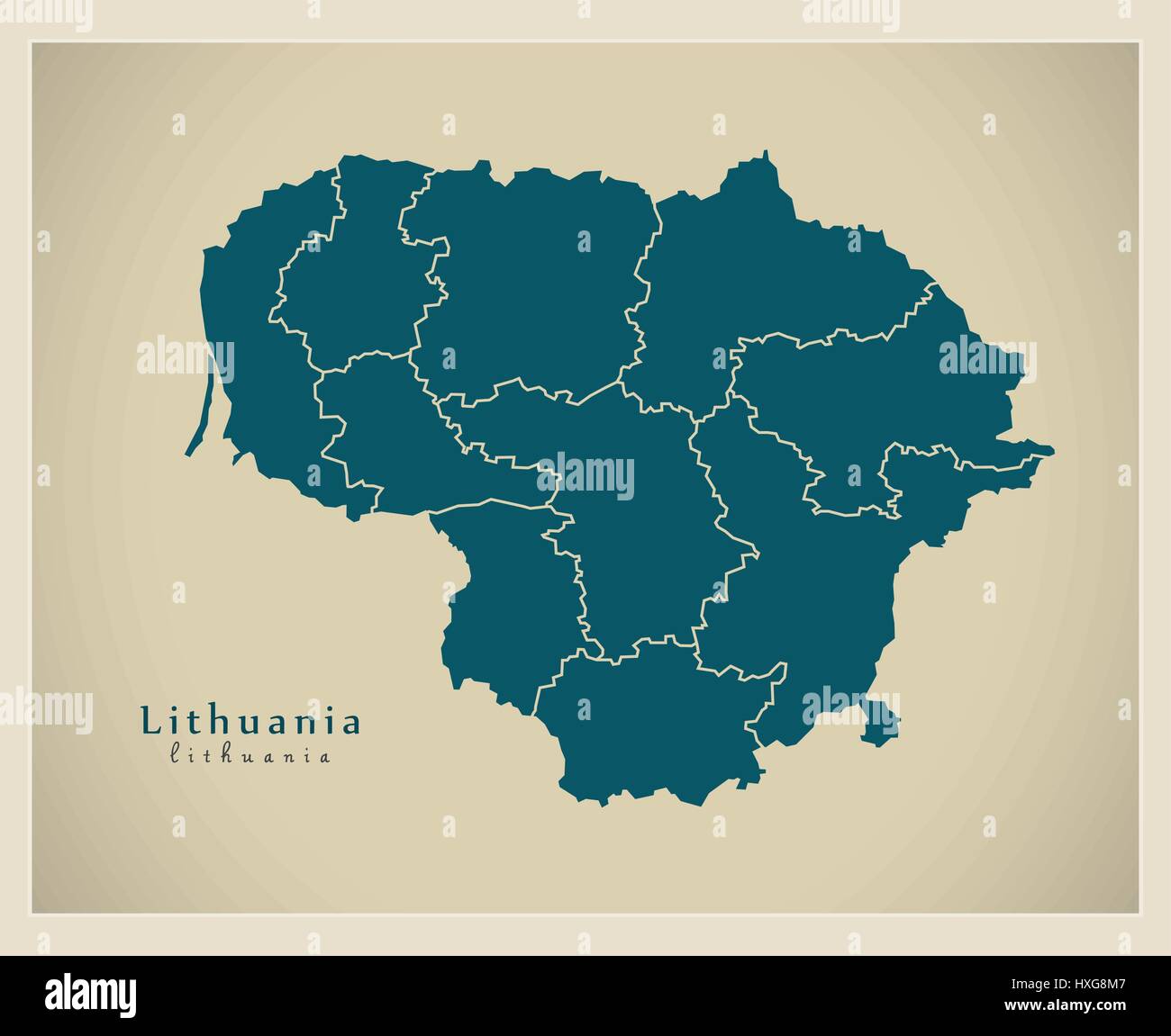 Vilnius lithuania maps cartography geography hi-res stock photography ...