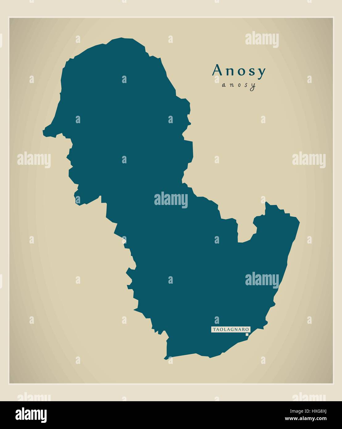 Modern Map - Anosy MG Stock Vector Image & Art - Alamy