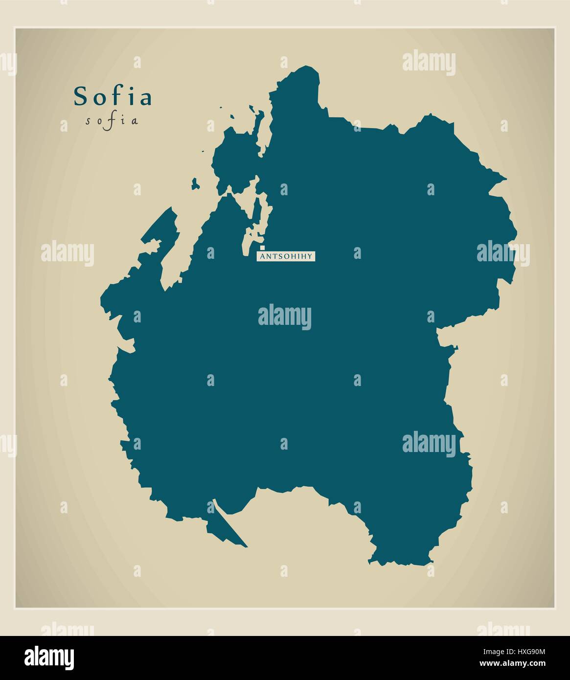 Sofia silhouette map hi-res stock photography and images - Alamy