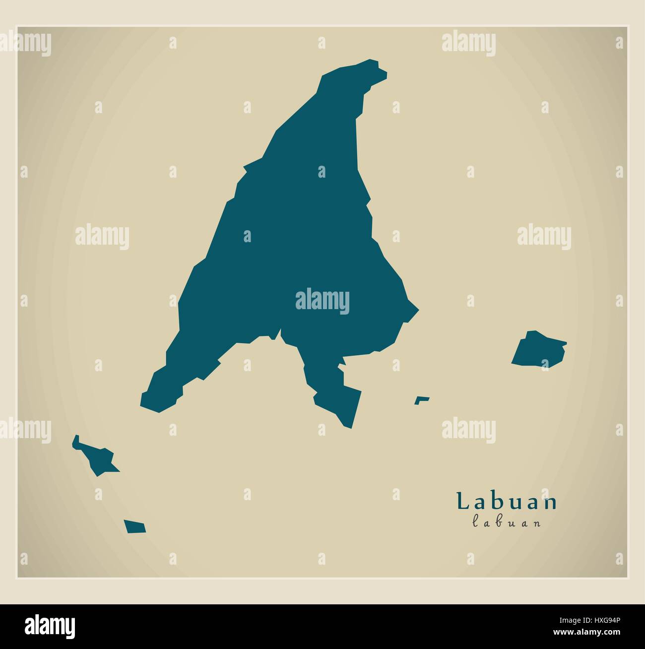 Modern Map - Labuan MY Stock Vector Image & Art - Alamy