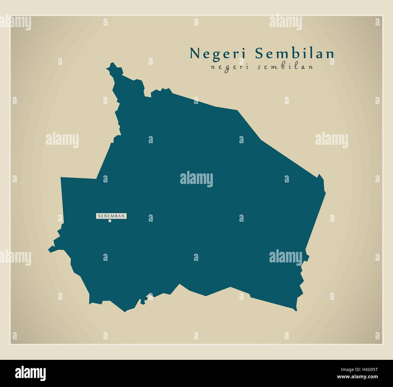 Map of negeri sembilan Stock Vector Images - Alamy