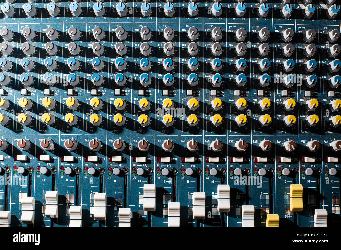 Professional Audio dj mixer console, sound tools and gear, studio ...