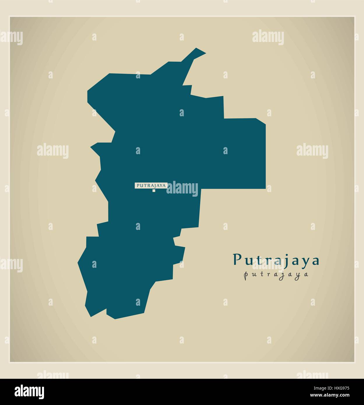 Modern Map - Putrajaya MY Stock Vector Image & Art - Alamy