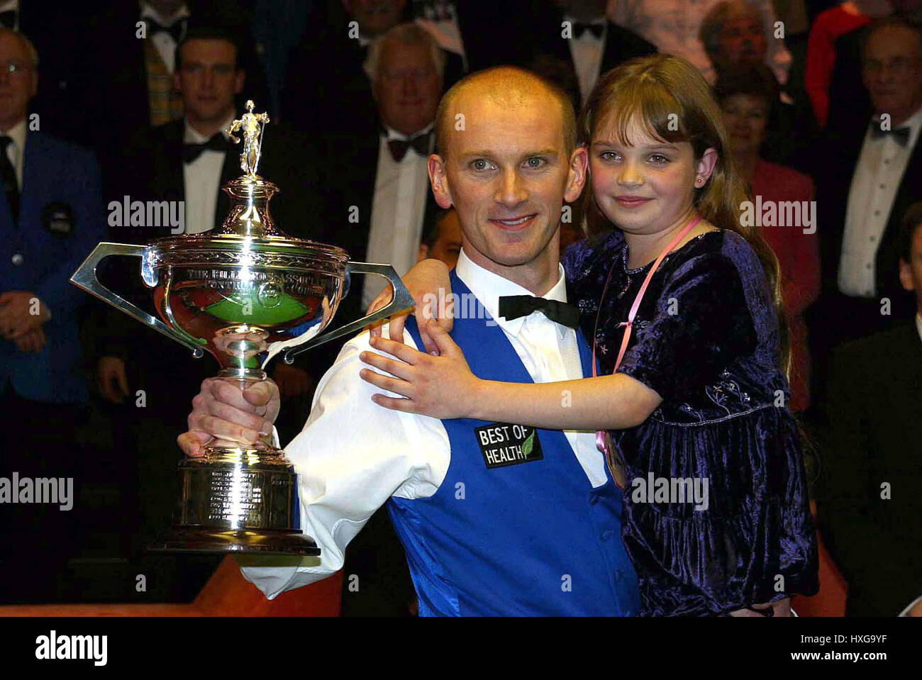 PETER EBDON & DAUGHTER WORLD SNOOKER CHAMPION 2002 SHEFFIELD 06 May ...
