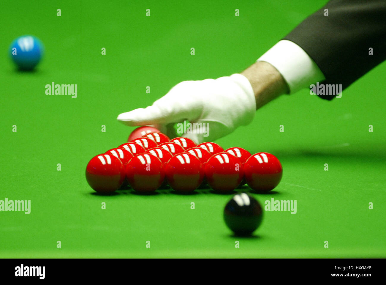 REFEREE RACKS THE BALLS EMBASSY WORLD CHAMPIONSHIPS THE CRUCIBLE ...