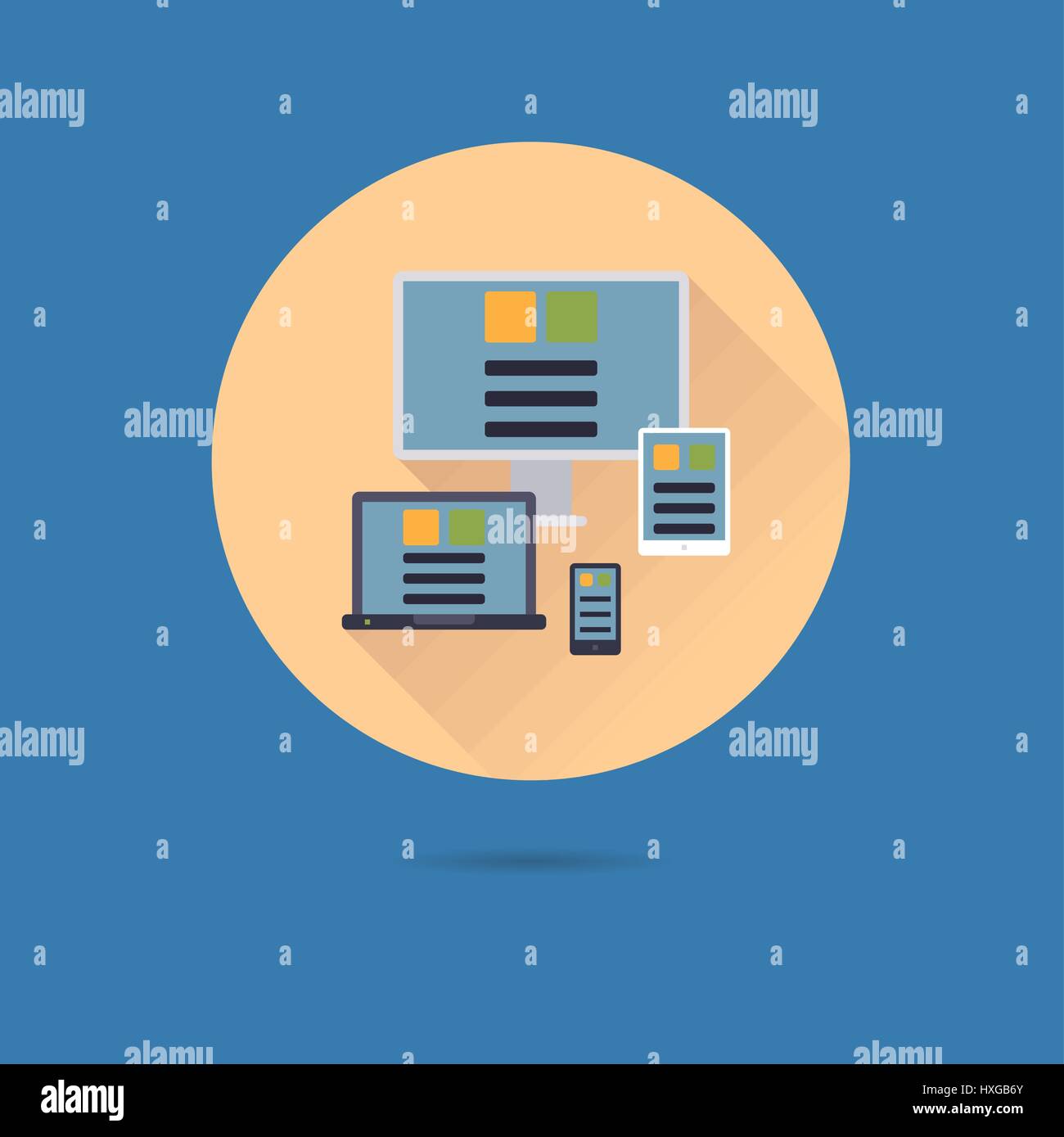 Flat layout vector vectors hi-res stock photography and images - Alamy