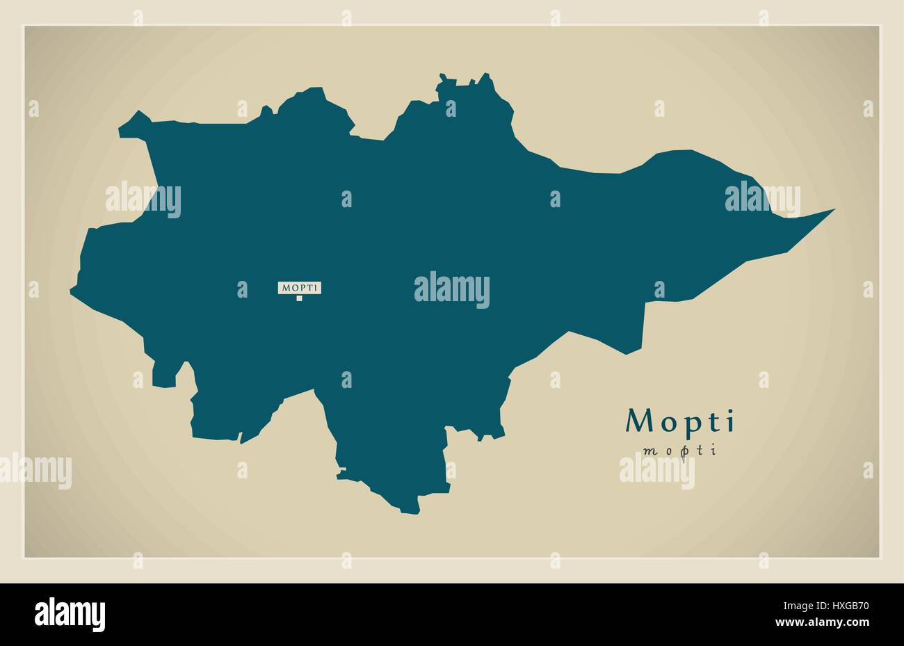 Modern Map - Mopti ML Stock Vector Image & Art - Alamy