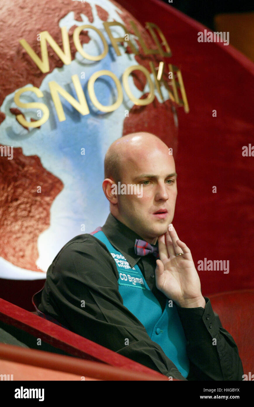 MARK KING ENGLAND CRUCIBLE SHEFFIELD ENGLAND 20 April 2003 Stock Photo ...