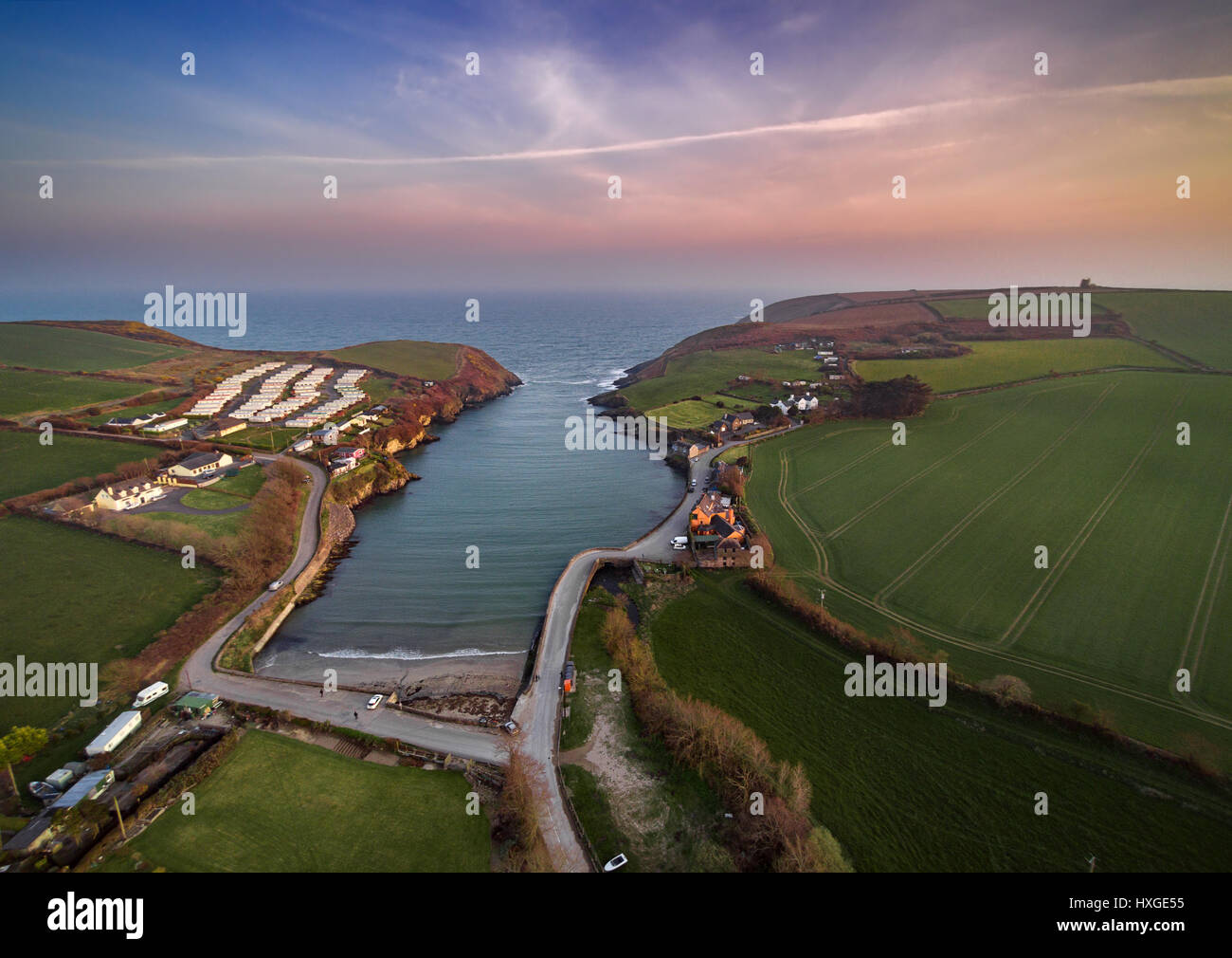 Robert's Cove village from above Stock Photo - Alamy