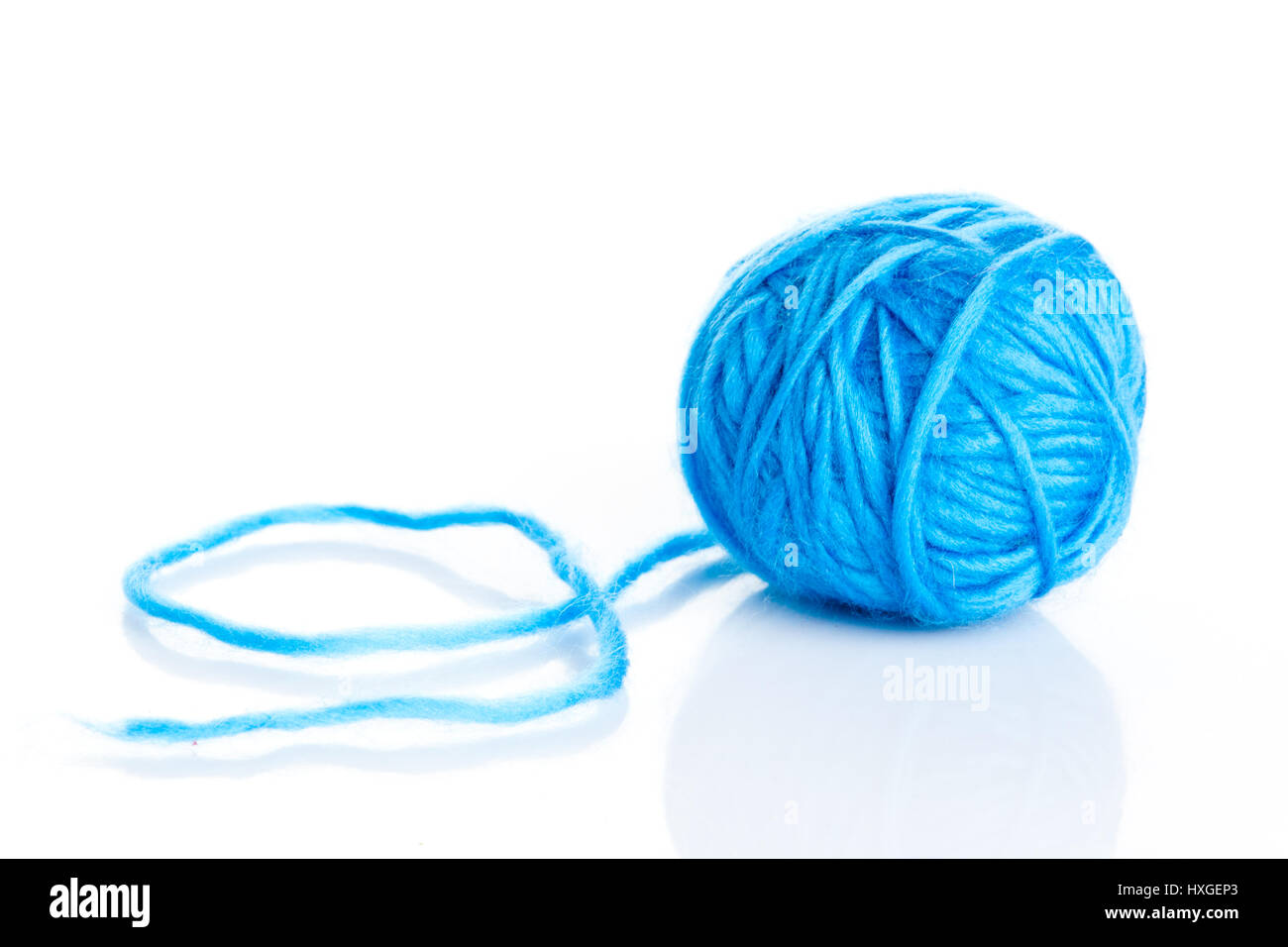 Blue wool yarn hi-res stock photography and images - Alamy