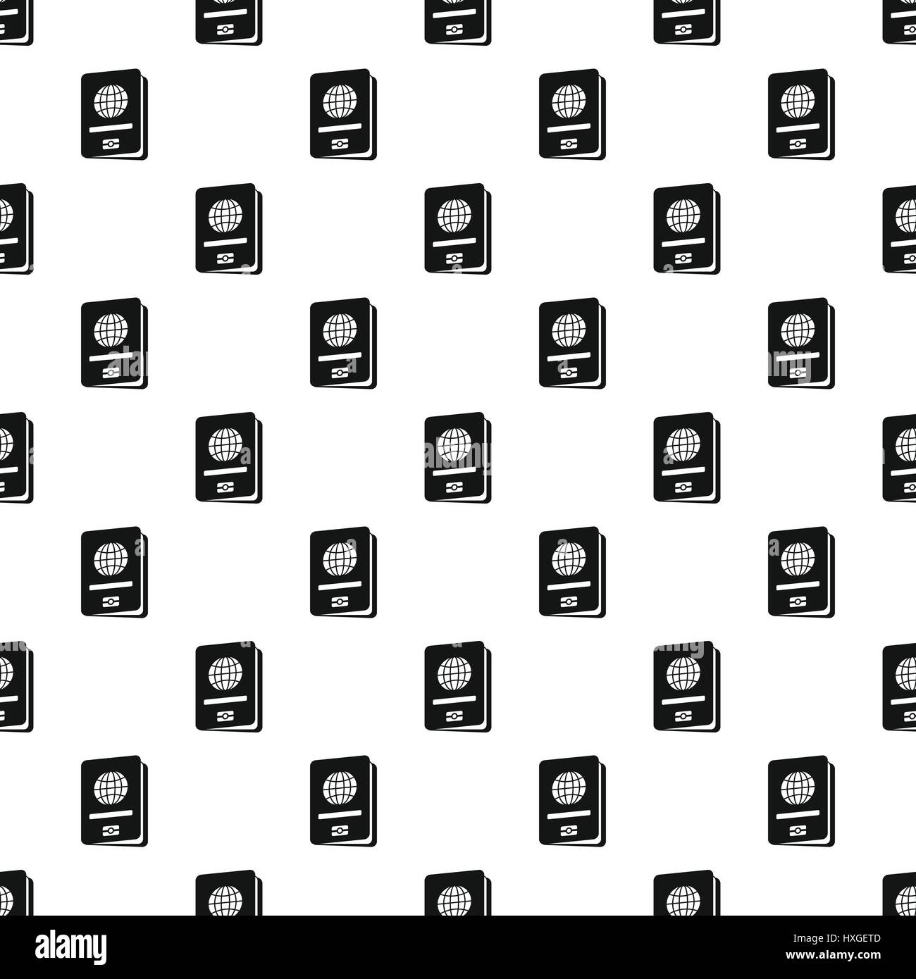Passport pattern, simple style Stock Vector Image & Art - Alamy
