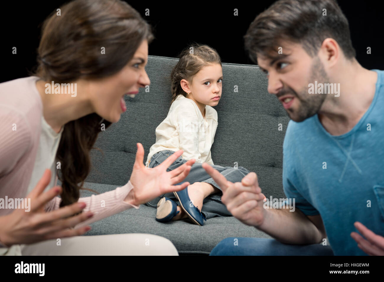 Black mother and daughter arguing hi-res stock photography and images ...
