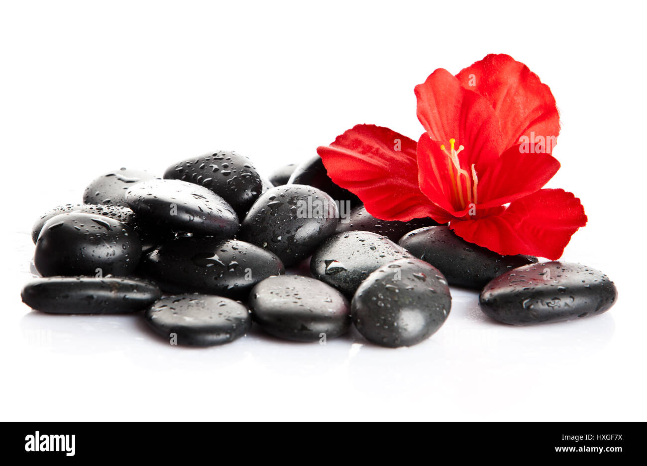 Zen pebbles. background of a spa with stones Stock Photo - Alamy