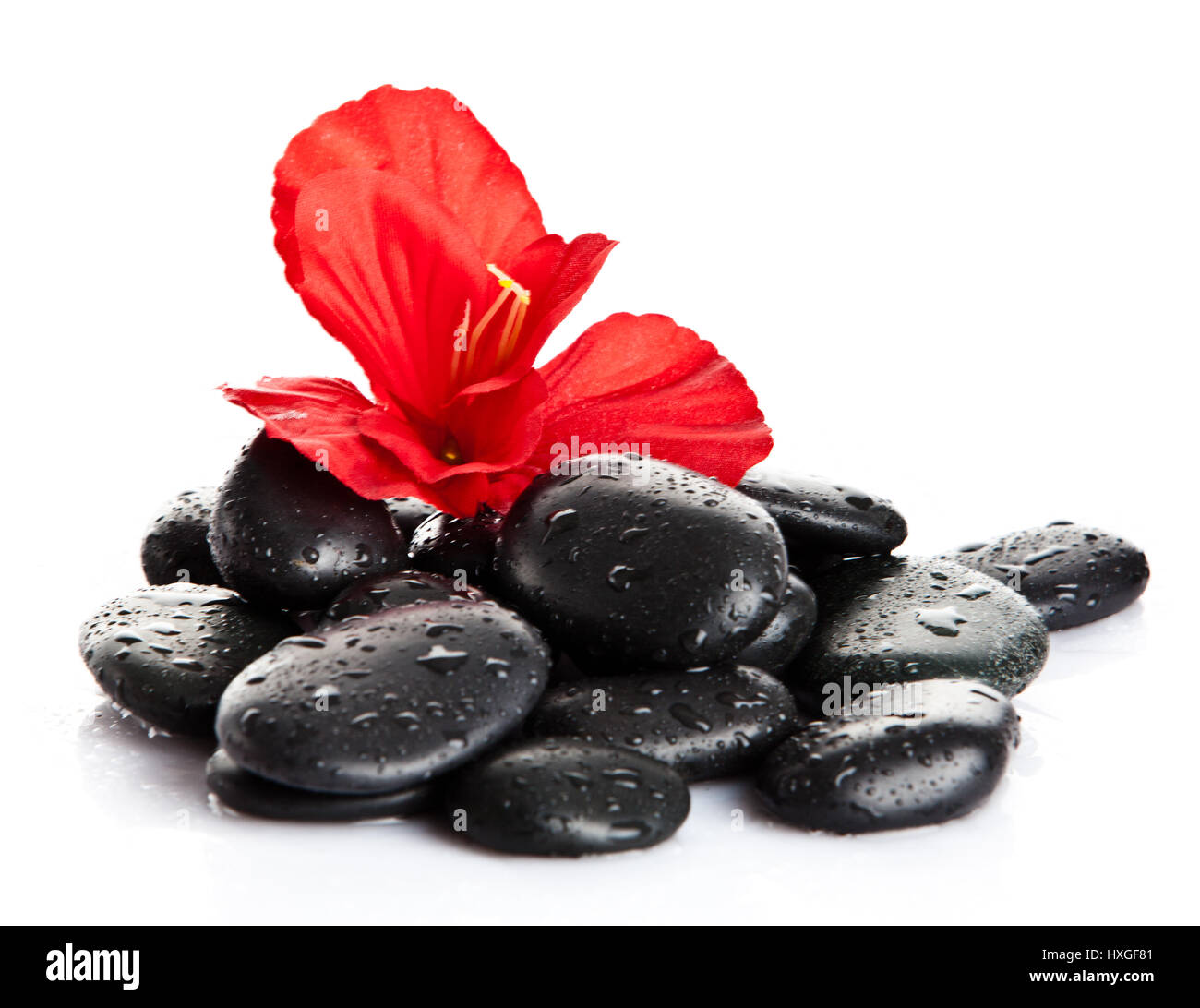 Zen pebbles. background of a spa with stones Stock Photo - Alamy