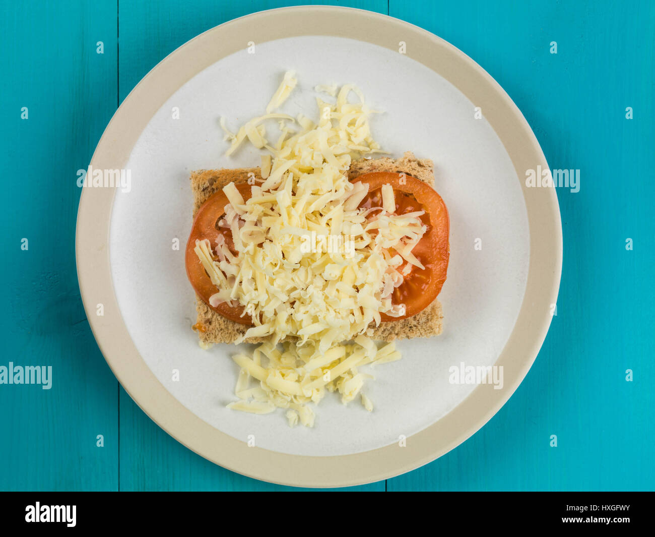 Open toasted sandwich hi-res stock photography and images - Alamy