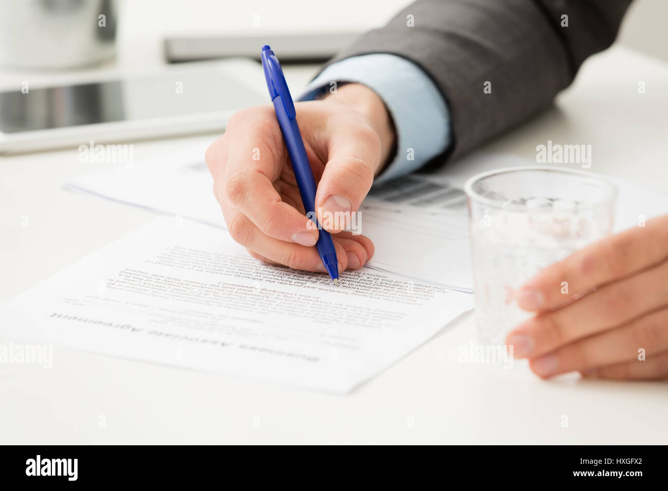 Filling in form hi-res stock photography and images - Alamy