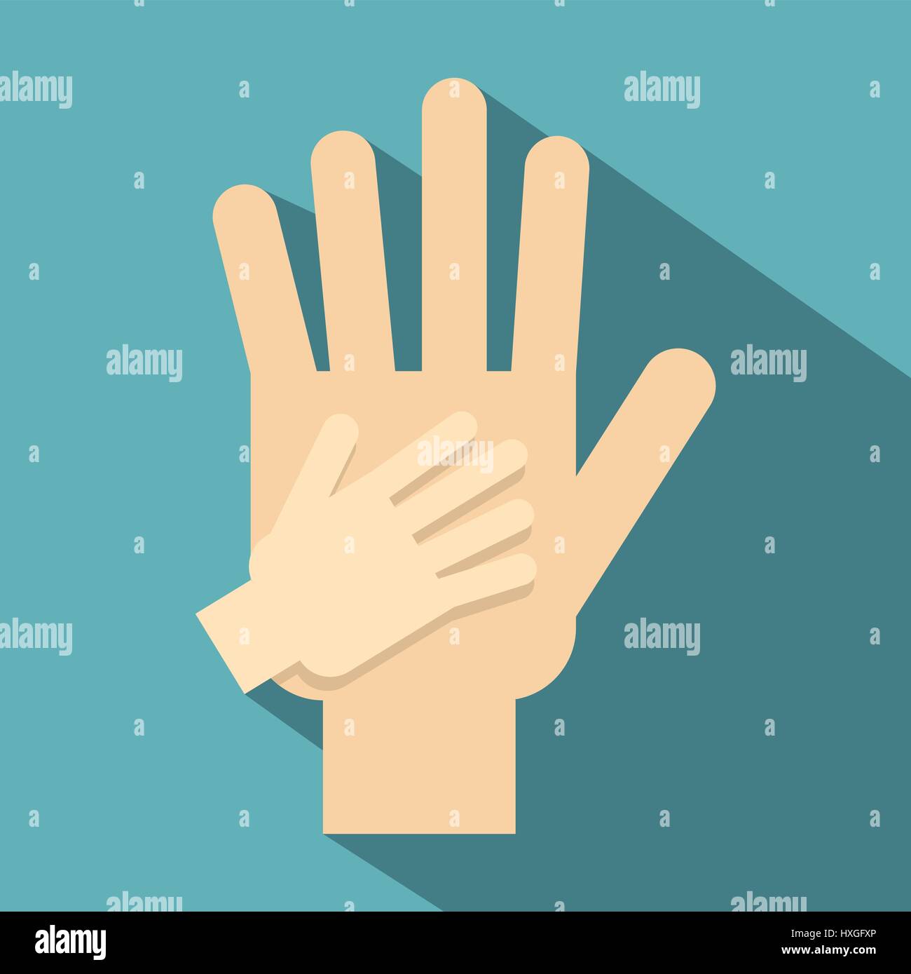 Parent child helpful Stock Vector Images - Alamy