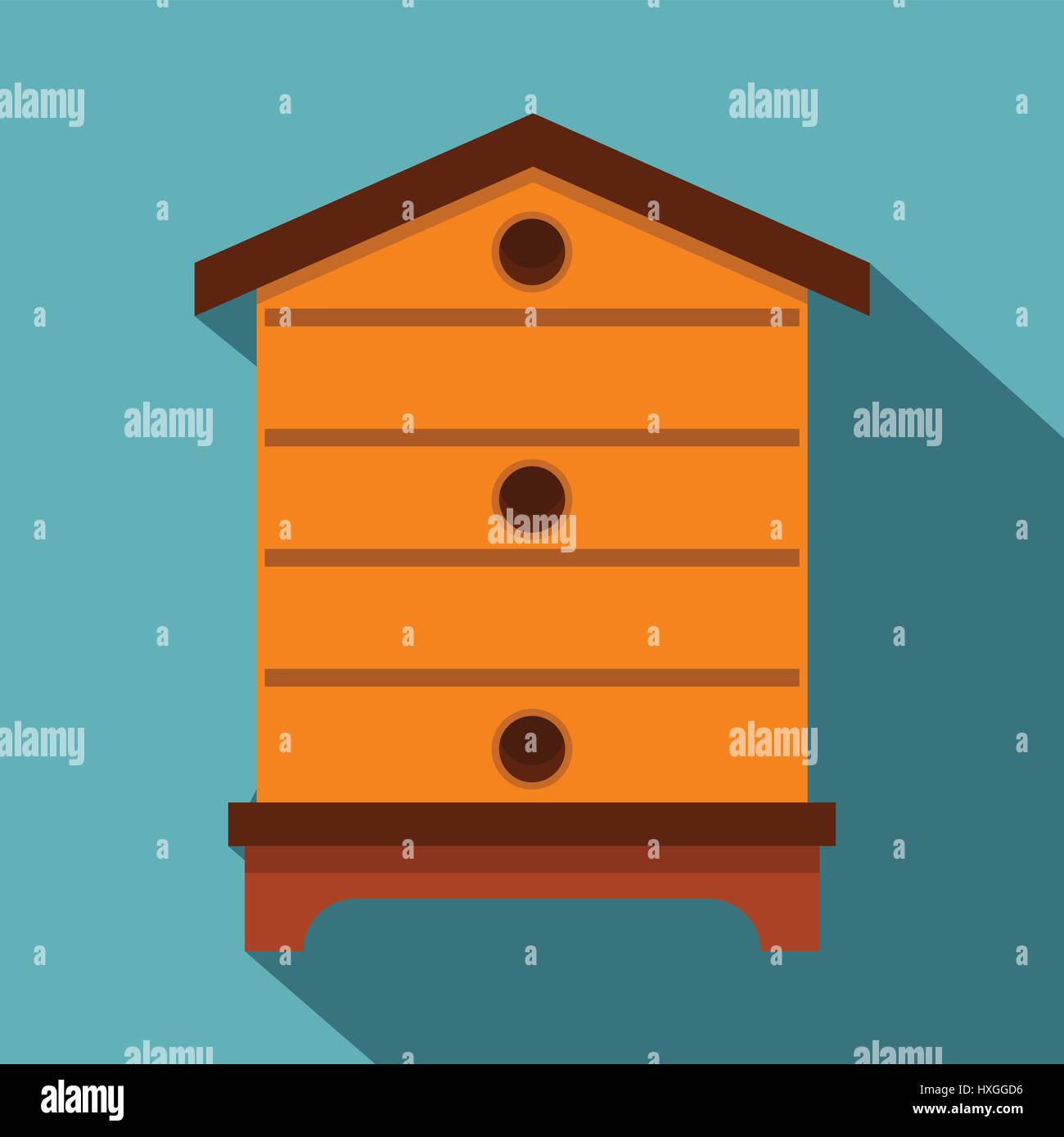 Hive natural shadow icon hi-res stock photography and images - Alamy