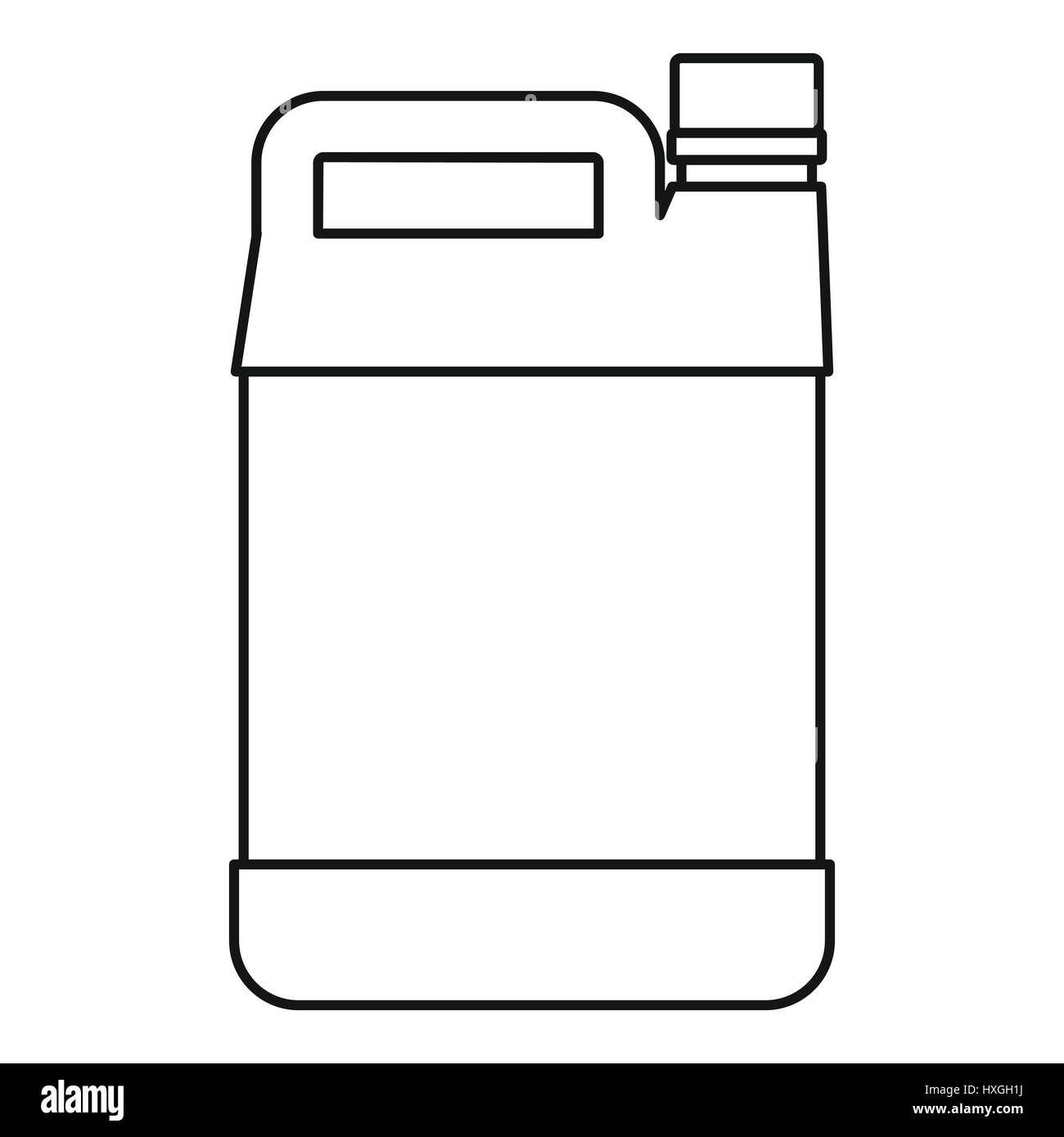 Jerrycan icon, outline style Stock Vector Image & Art - Alamy