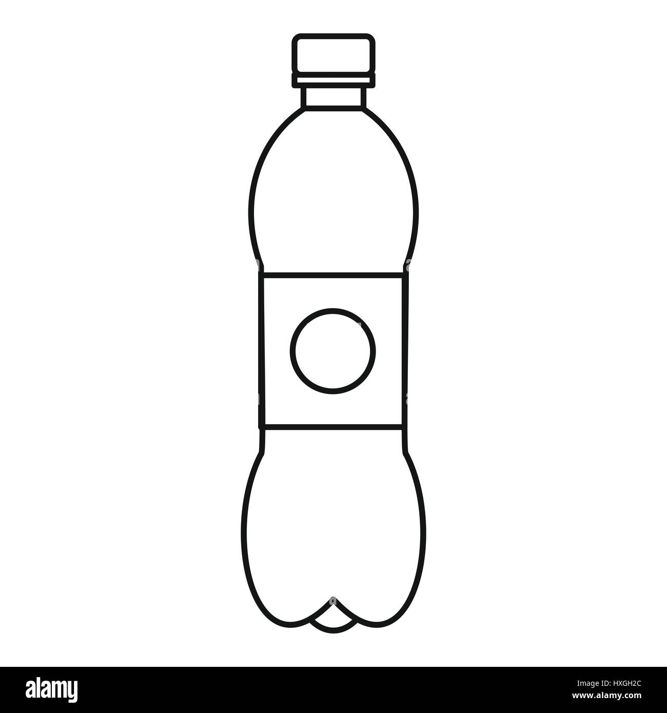 Bottle icon, outline style Stock Vector Image & Art - Alamy