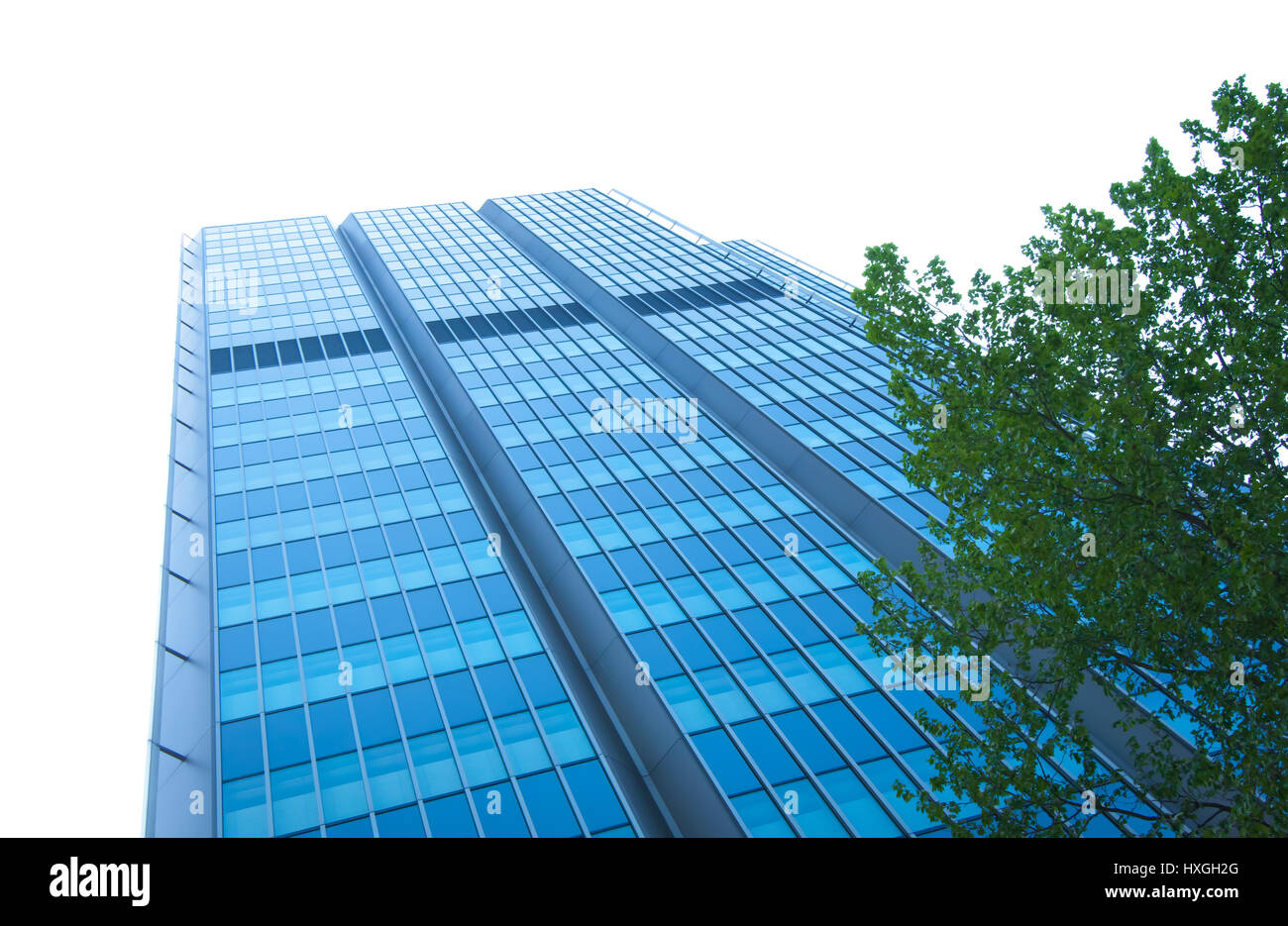 Abstract building. blue glass wall of skyscraper Stock Photo - Alamy
