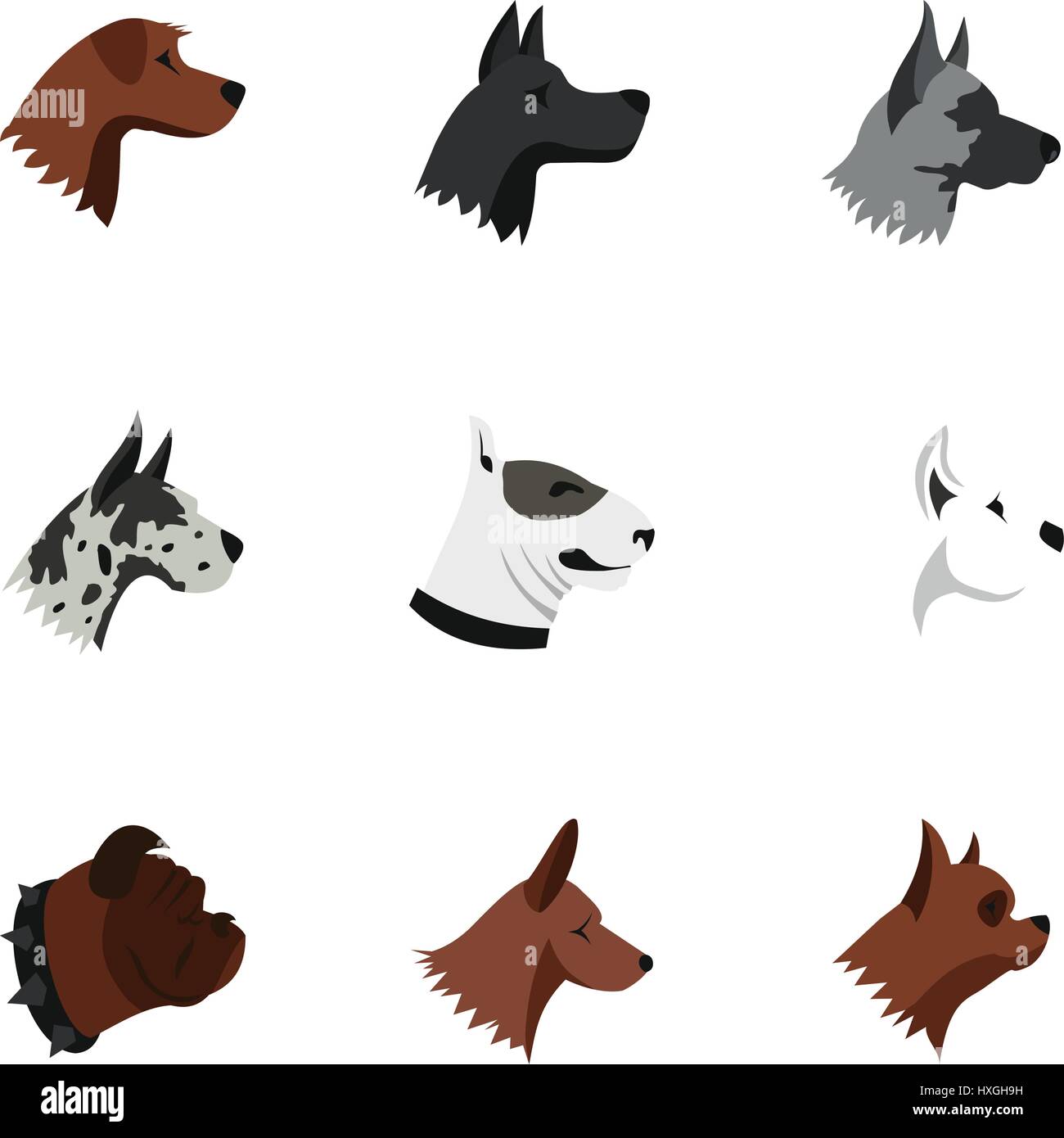 Active white bulldog Stock Vector Images - Alamy