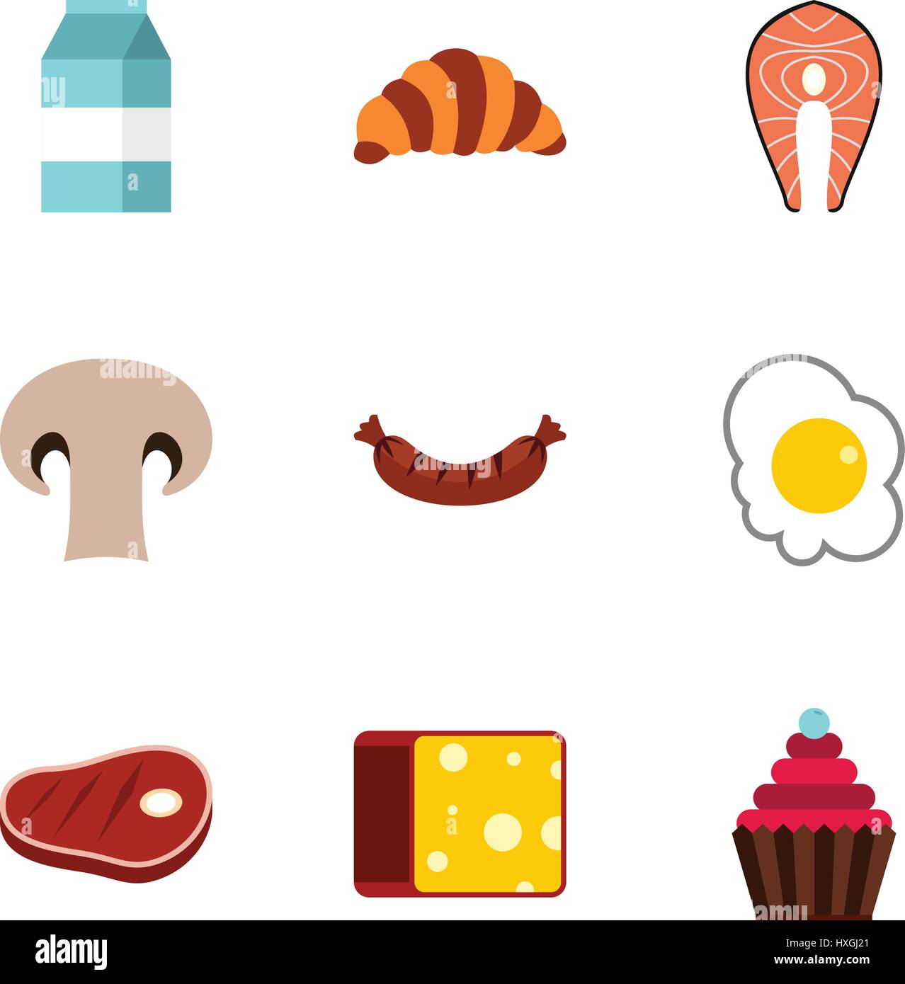 American breakfast scrambled eggs Stock Vector Images - Alamy