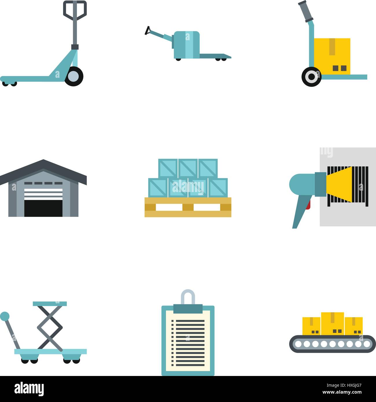 Container and vehicle scanner Stock Vector Images - Alamy