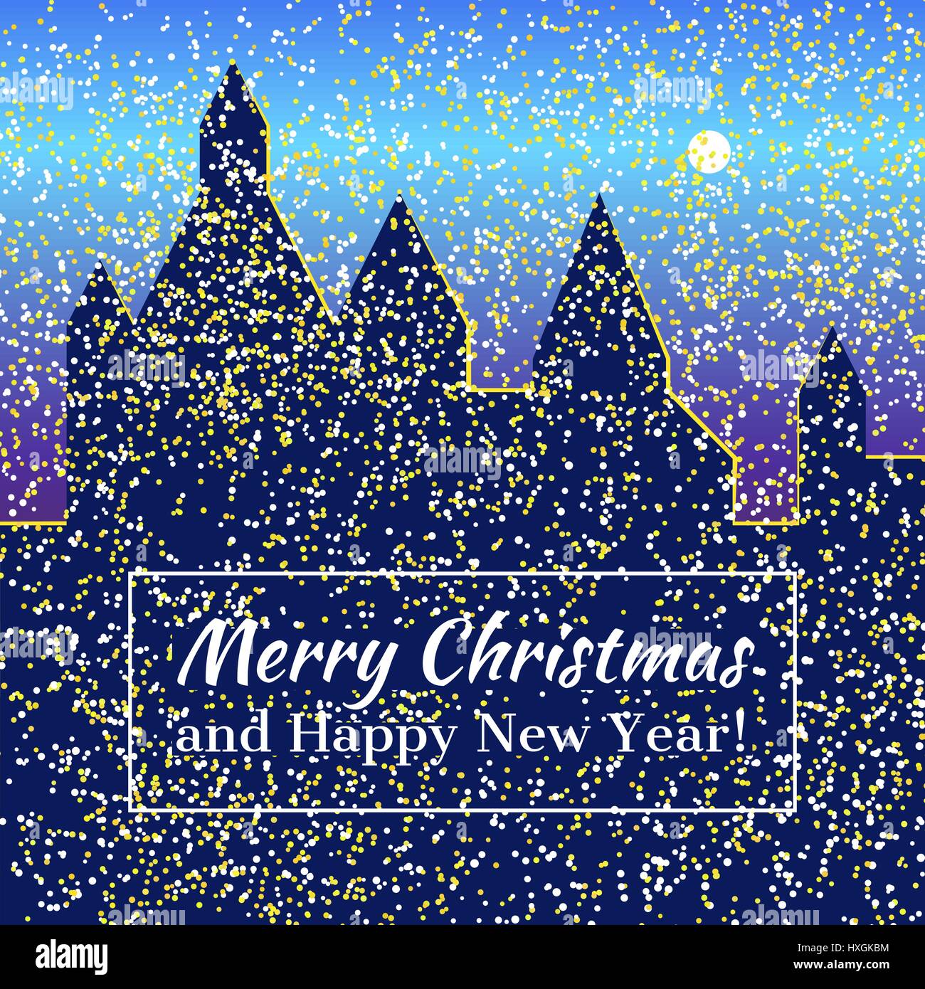 Bright blue house Stock Vector Images - Alamy