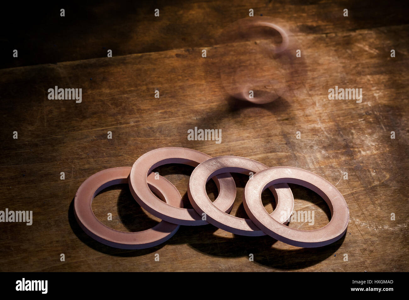 Gasket, mechanical seal which fills the space between two or ...
