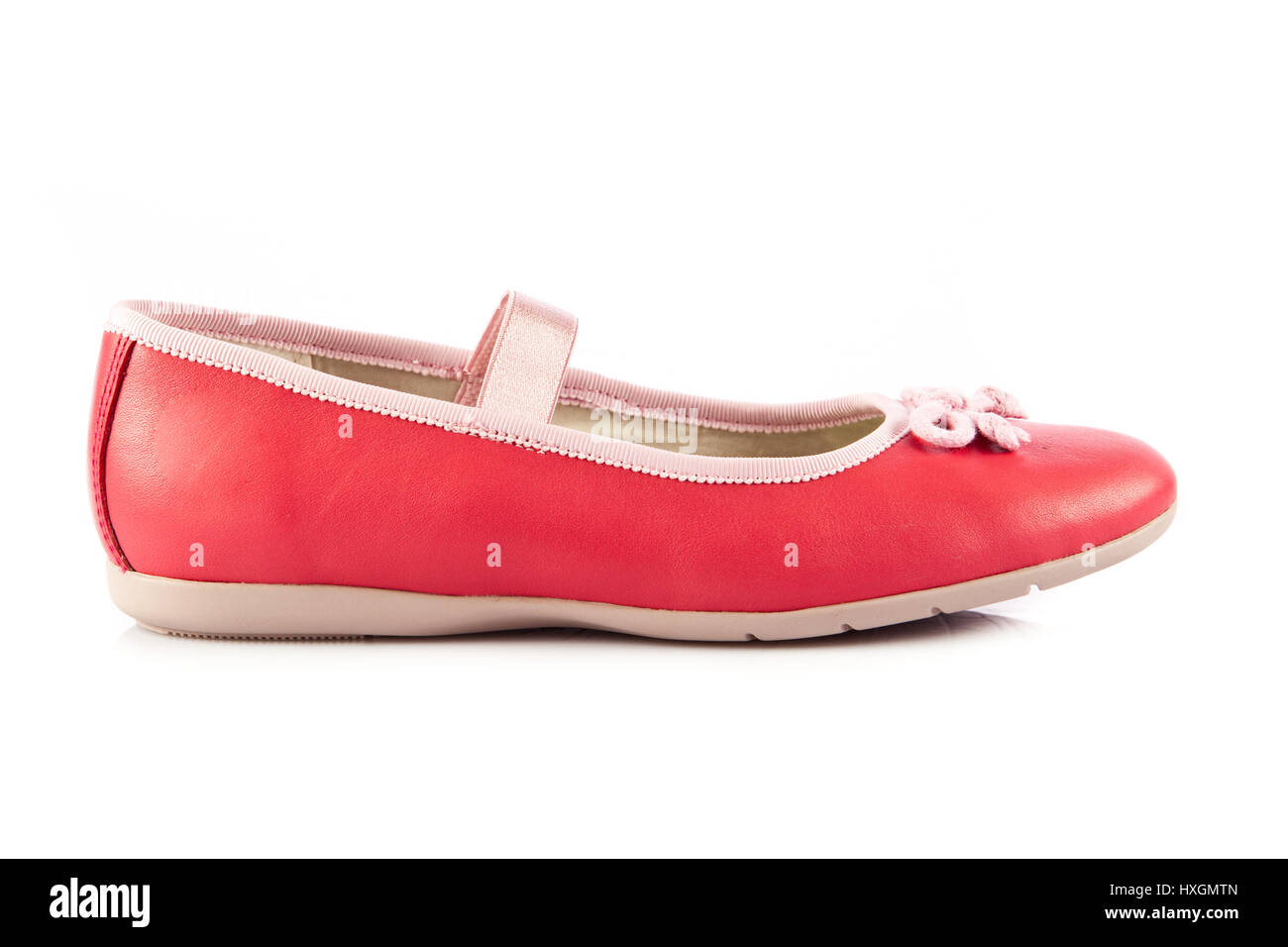 red shoes on white background Stock Photo - Alamy