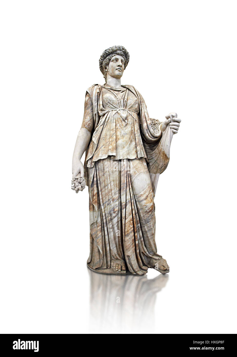 Roman marble sculpture known as the ‘Flora Maggiore’, 2nd century AD ...