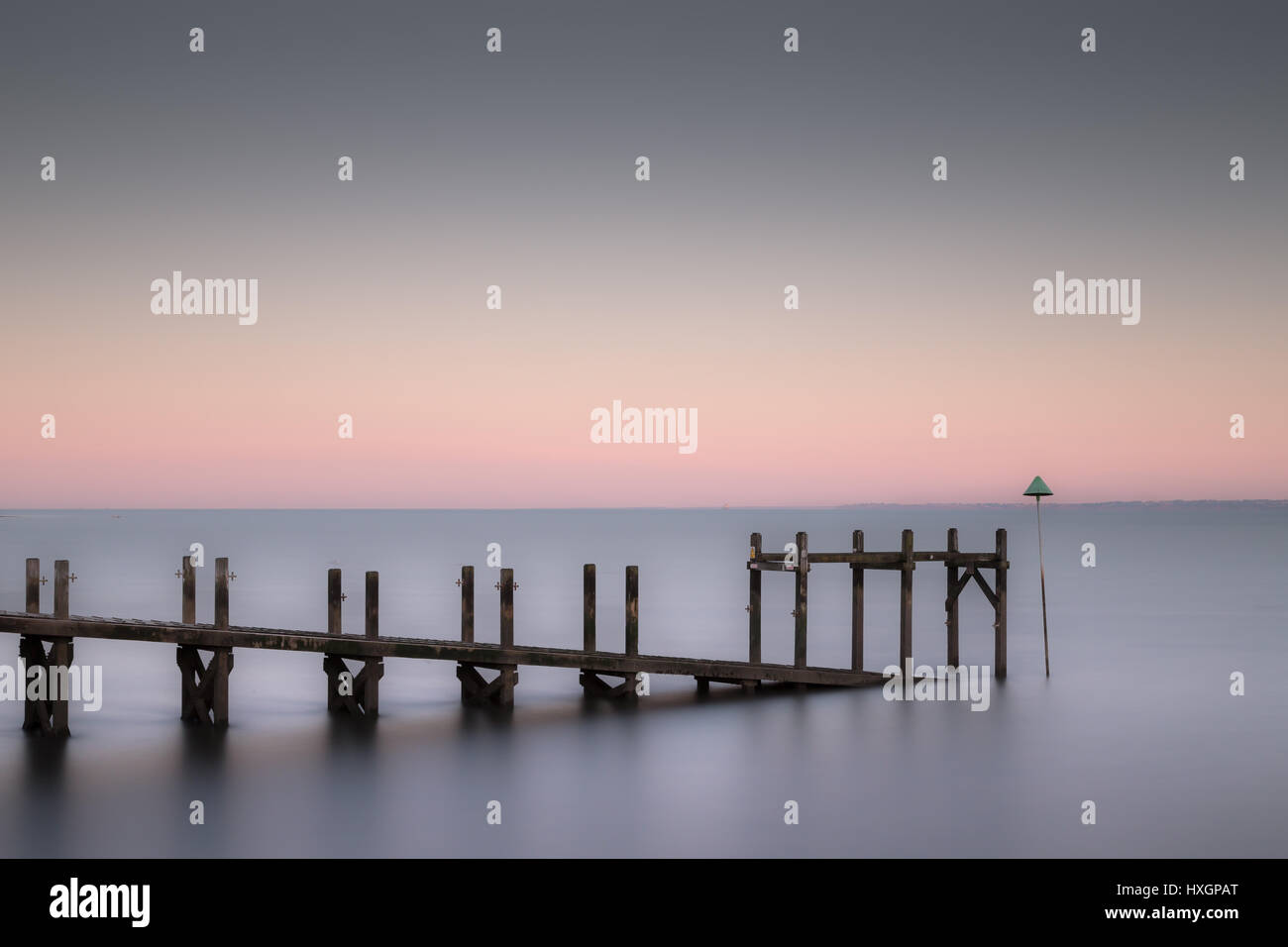 Southend on Sea Jetty with sunset, Long Exposure Stock Photo - Alamy