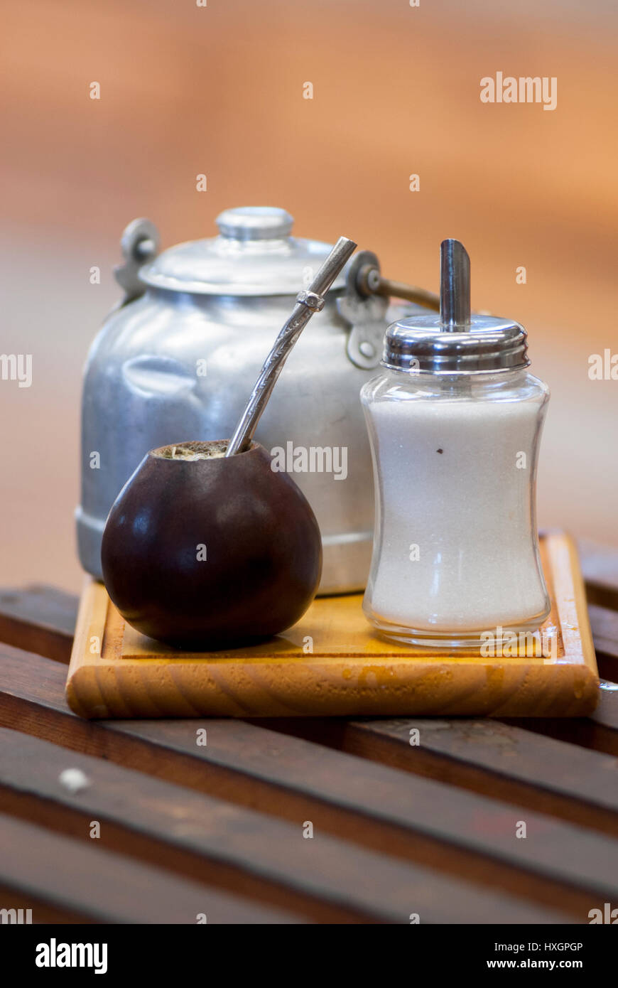 Mate in a traditional south American calabash gourd. Ecuador - Uruguay ...