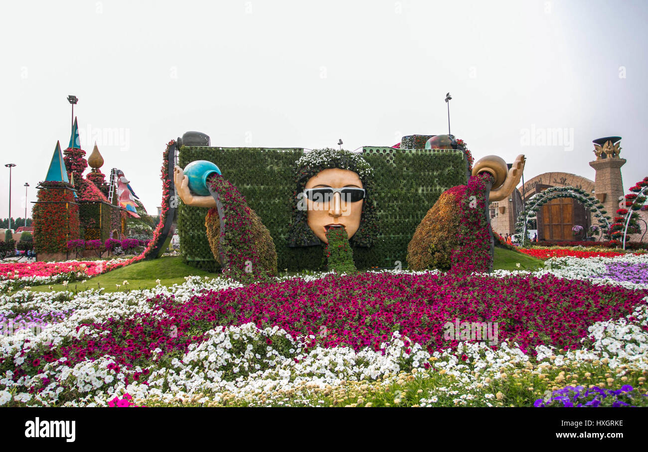 Flowers Miracle Garden in Dubai, United Arab Emirates Stock Photo - Alamy