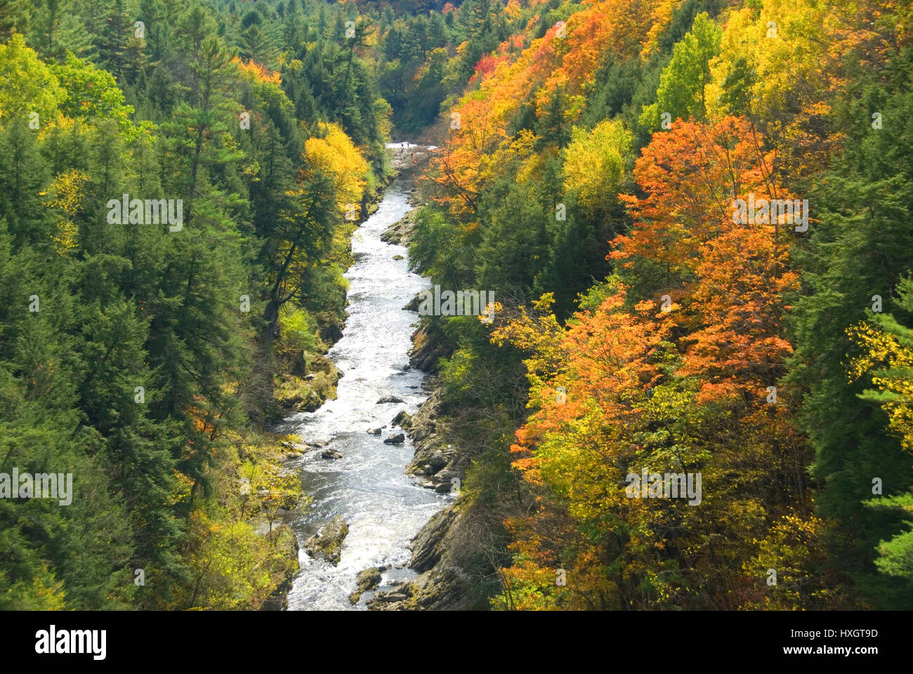 Quechee Gorge, Quechee State Park, Vermont Stock Photo - Alamy