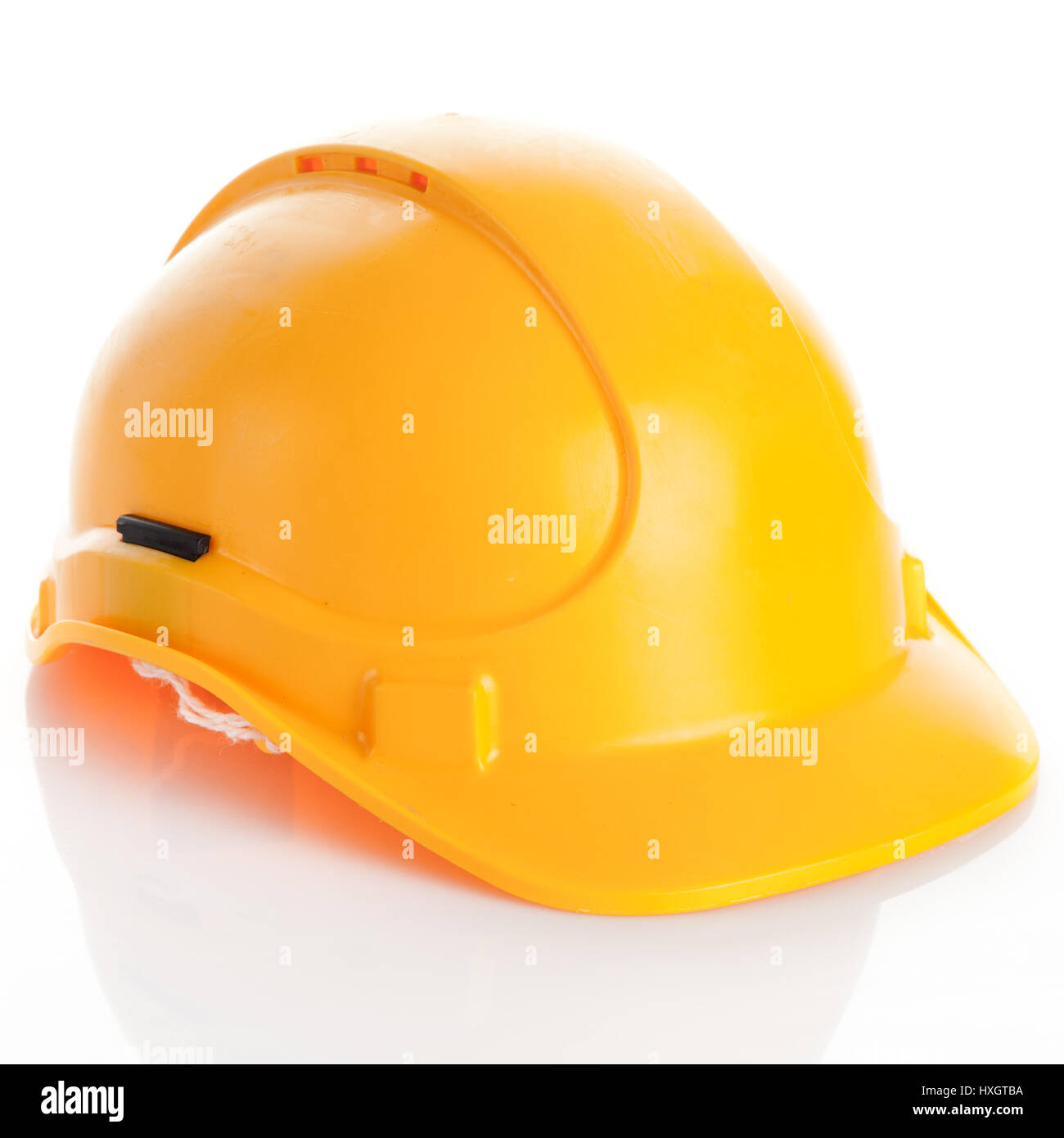 Yellow safety helmet on white background. hard hat isolated on white ...